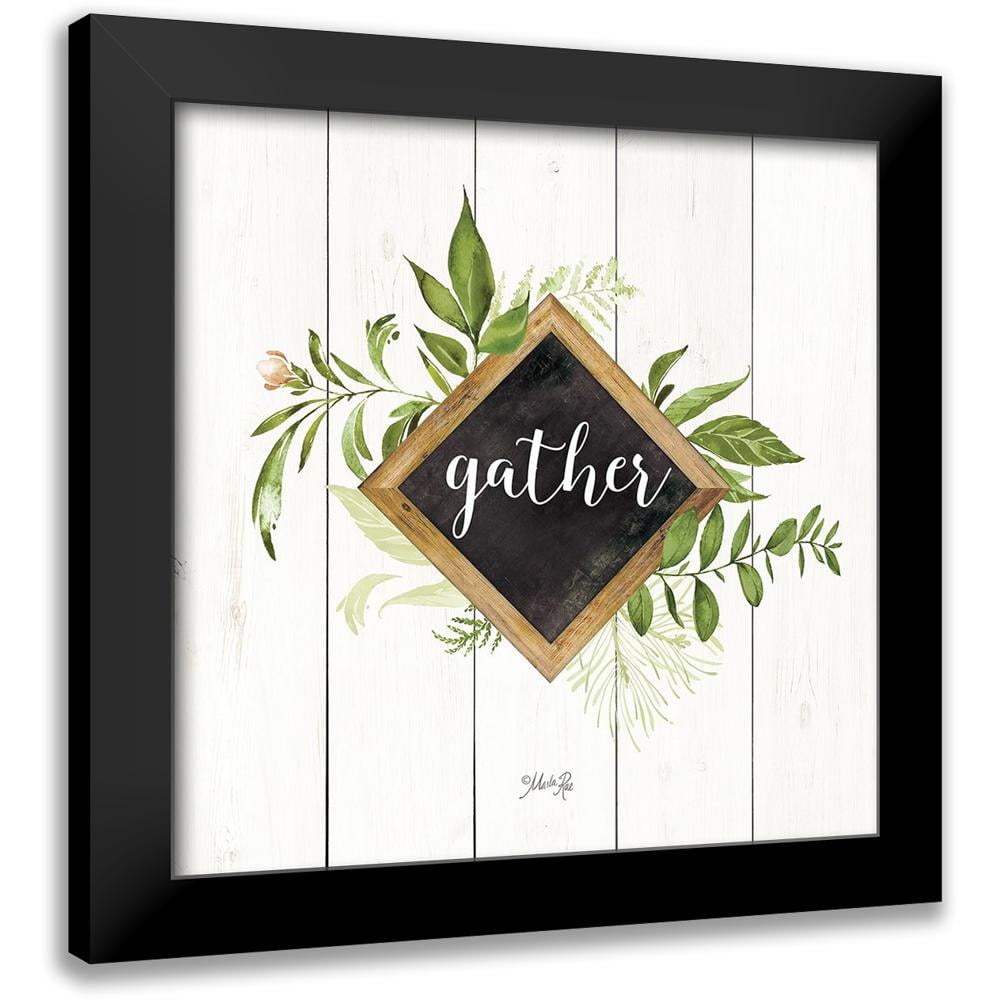Rae, Marla 20x20 Black Modern Framed Museum Art Print Titled - Gather ...