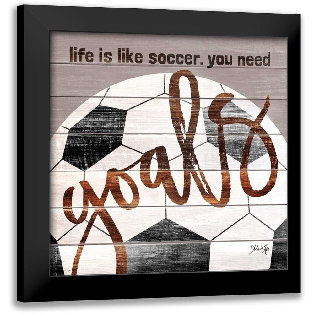 Rae, Marla 20x20 Black Modern Framed Museum Art Print Titled - Soccer ...