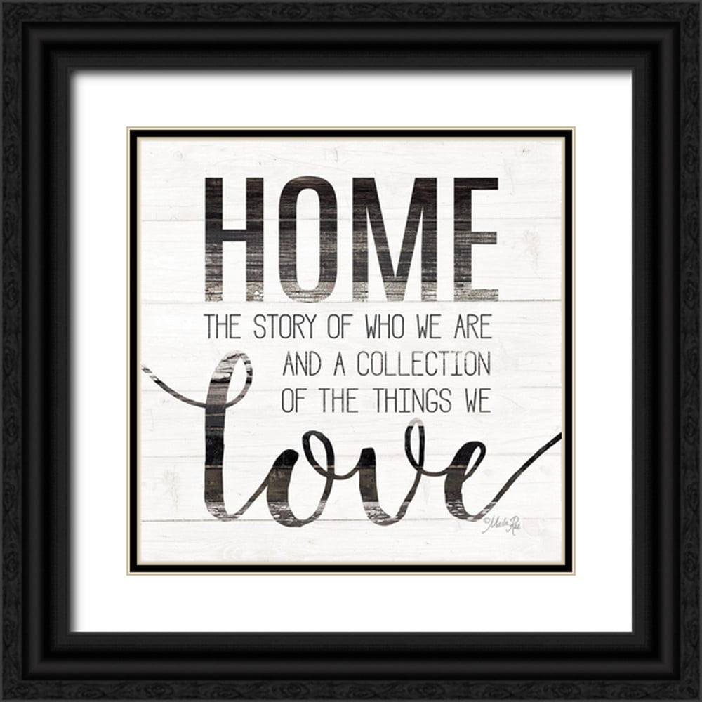 Rae, Marla 20x20 Black Ornate Wood Framed with Double Matting Museum ...