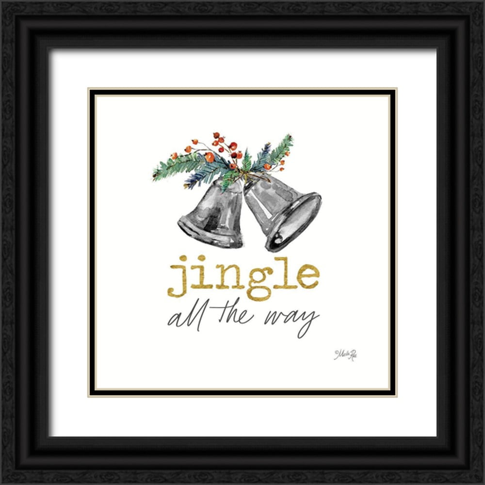 Rae, Marla 20x20 Black Ornate Wood Framed with Double Matting Museum ...