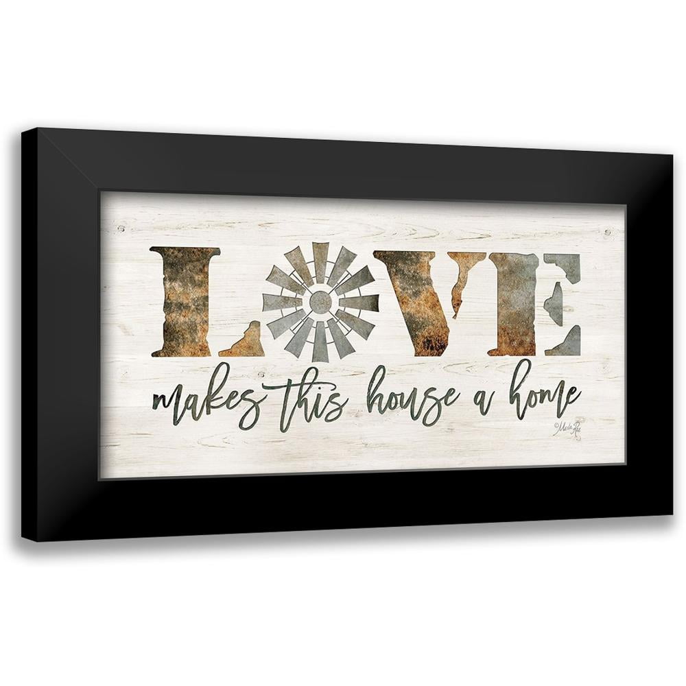 Rae, Marla 24x14 Black Modern Framed Museum Art Print Titled - Love ...