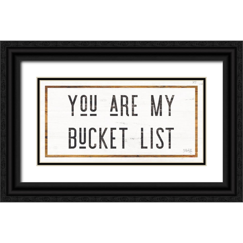 Rae, Marla 24x14 Black Ornate Wood Framed with Double Matting Museum ...