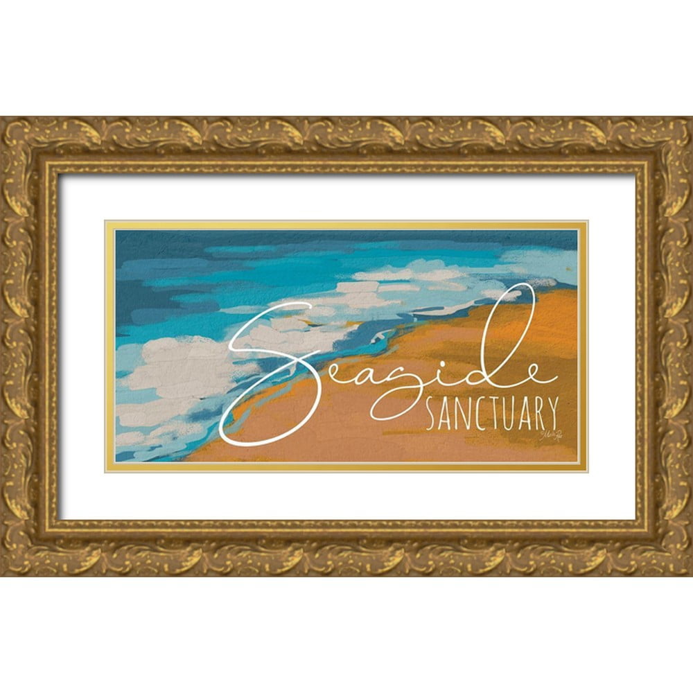 Rae, Marla 24x14 Gold Ornate Wood Framed with Double Matting Museum Art Print Titled - Seaside ...
