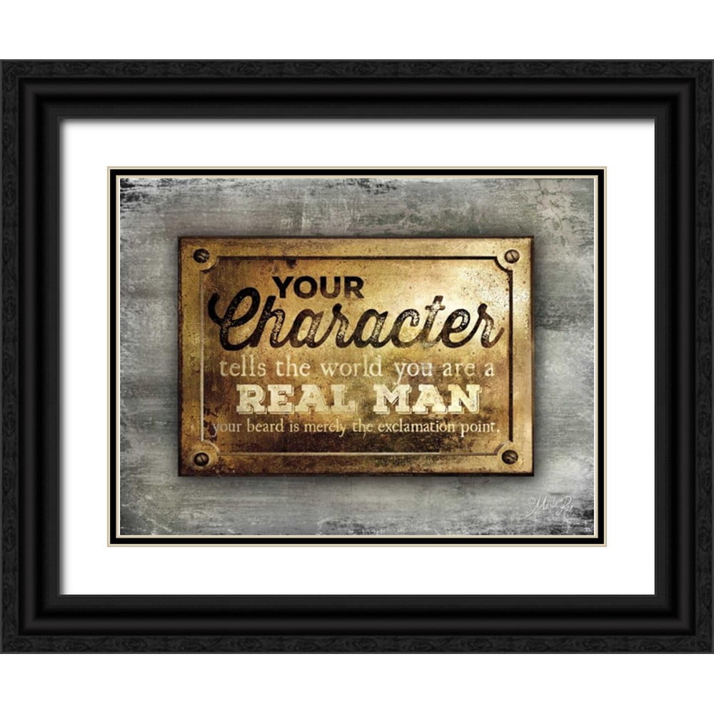 Rae, Marla 24x19 Black Ornate Wood Framed with Double Matting Museum ...