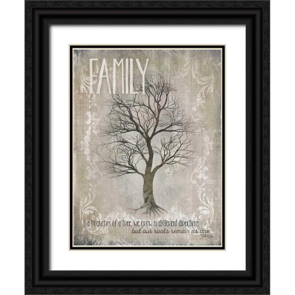 Rae, Marla 25x32 Black Ornate Wood Framed with Double Matting Museum ...