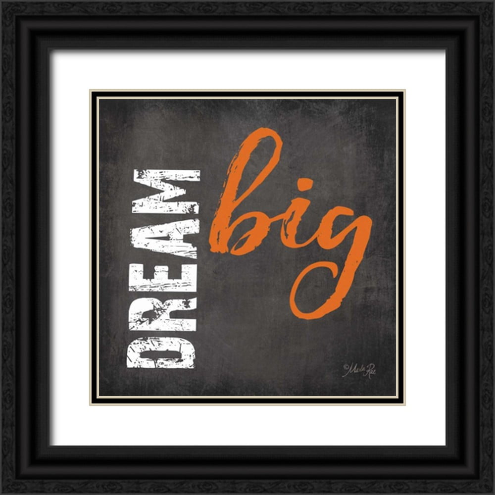 Rae, Marla 26x26 Black Ornate Wood Framed with Double Matting Museum ...