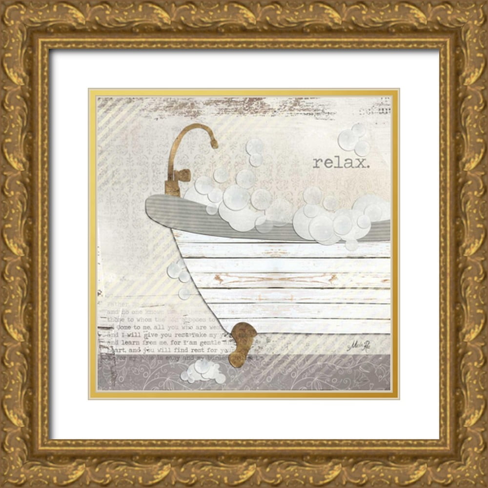 Rae, Marla 26x26 Gold Ornate Wood Framed with Double Matting Museum Art ...
