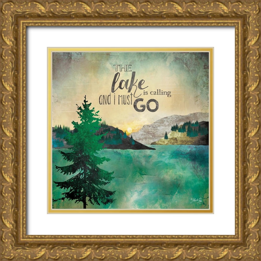 Rae, Marla 26x26 Gold Ornate Wood Framed with Double Matting Museum Art ...