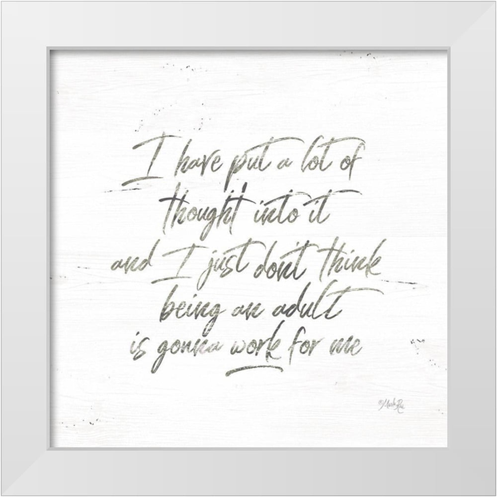 Rae, Marla 26x26 White Modern Wood Framed Museum Art Print Titled ...