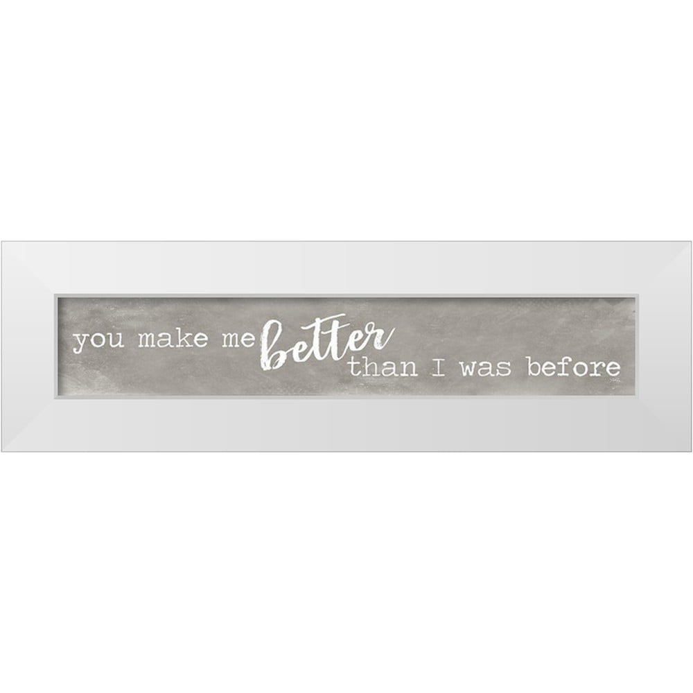 Rae, Marla 32x9 White Modern Wood Framed Museum Art Print Titled - You ...