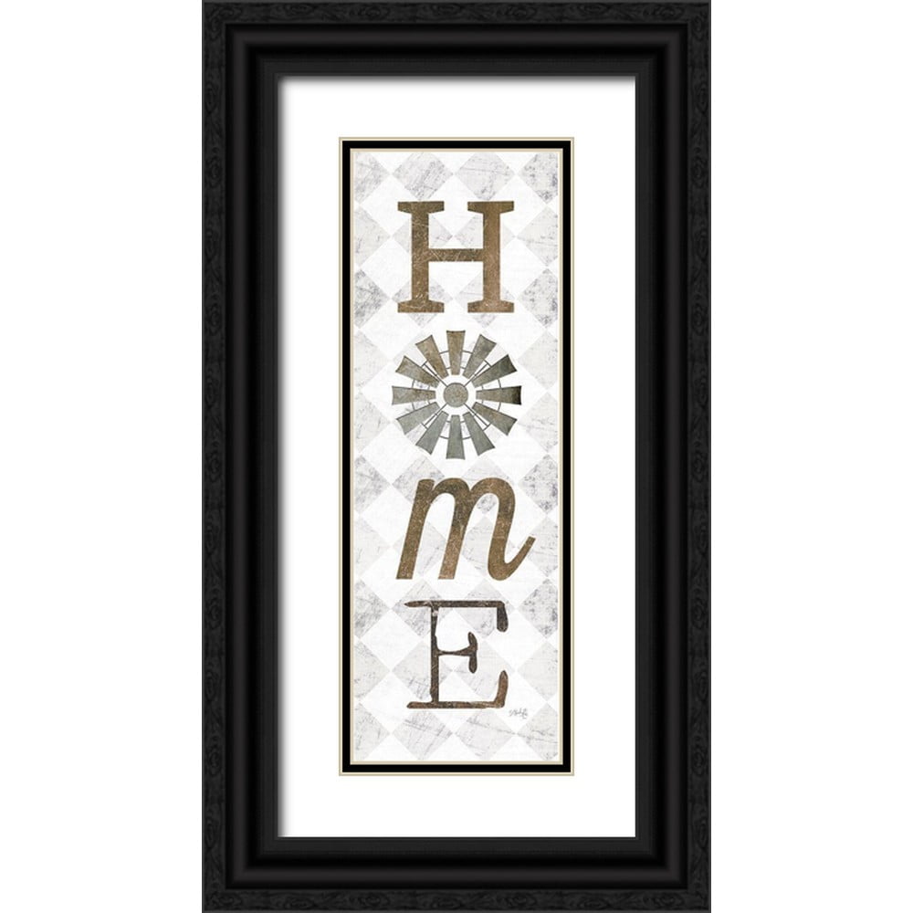 Rae, Marla 9x18 Black Ornate Wood Framed with Double Matting Museum Art ...