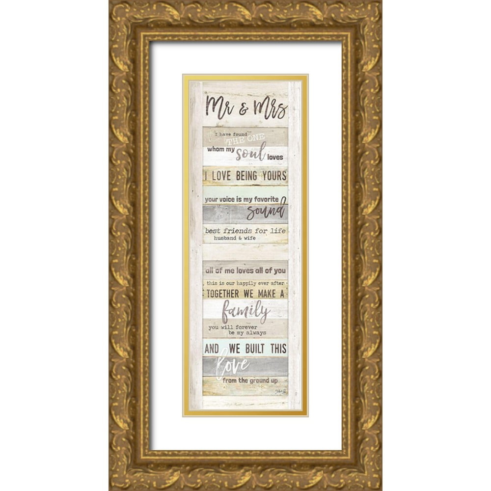 Rae, Marla 9x18 Gold Ornate Wood Framed with Double Matting Museum Art ...