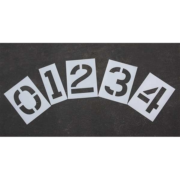 Rae Pavement Stencil,12 in,Number Kit,1/16 STL-116-8120 - Walmart.com