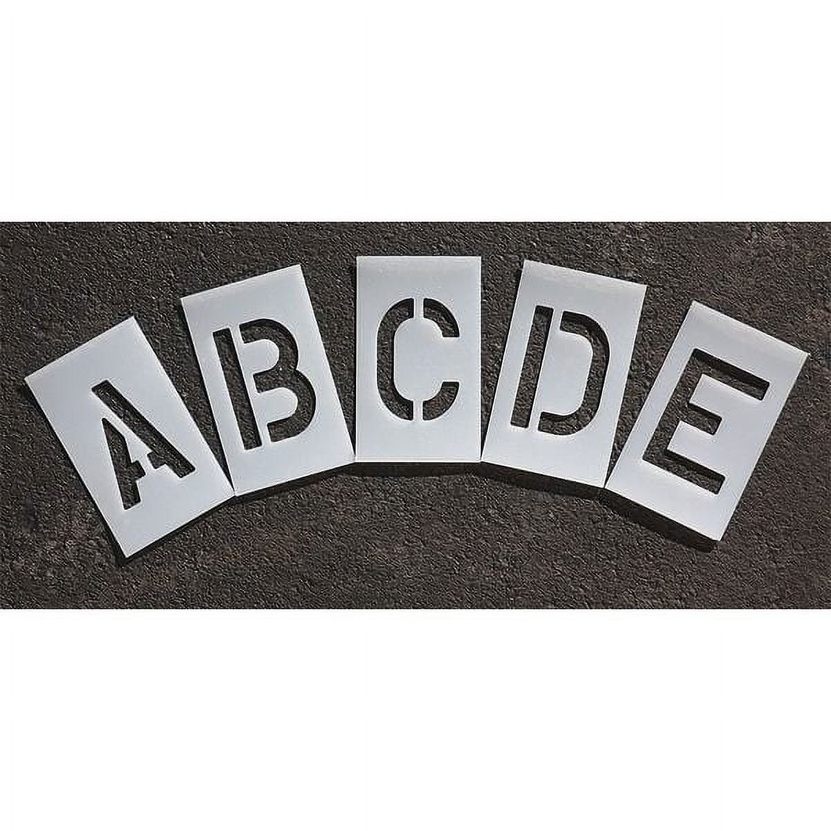 Rae Pavement Stencil,8 in,Alphabet Kit,1/16 STL-116-8085 - Walmart ...