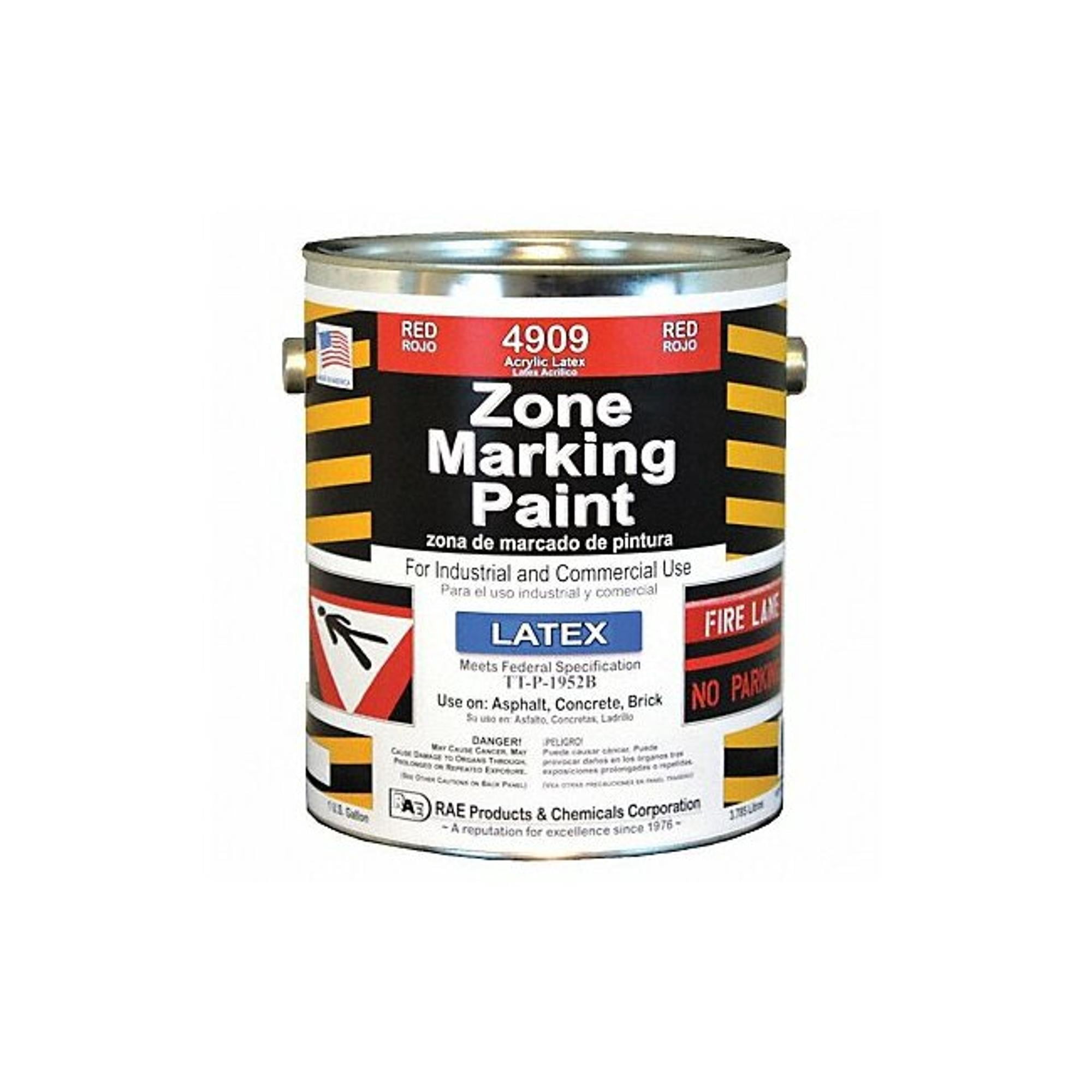 Rae Traffic Zone Marking Paint,1 gal,Red 4909-01 - Walmart.com