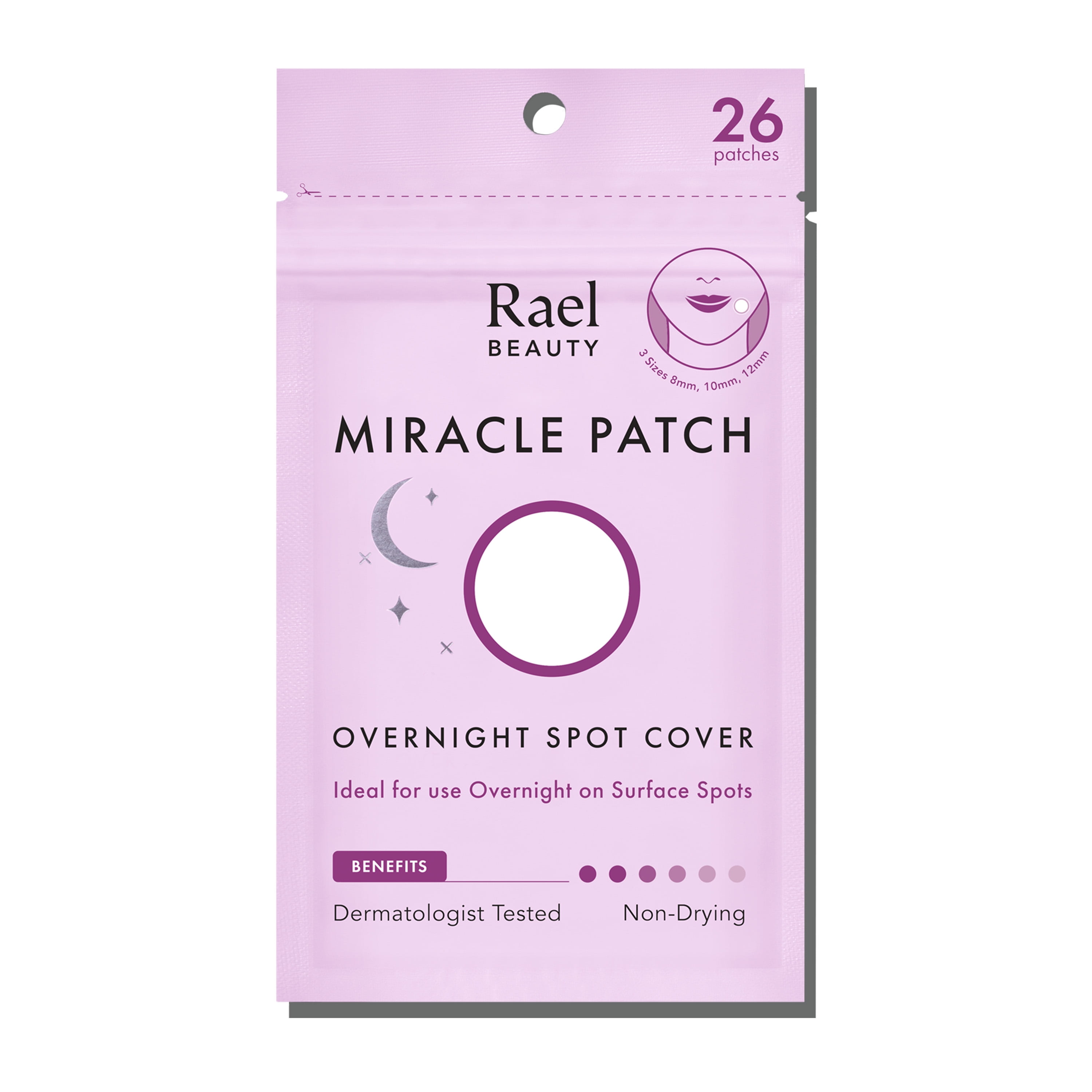 Rael Beauty Miracle Patch Overnight Spot Cover, Unisex, 26 Count ...