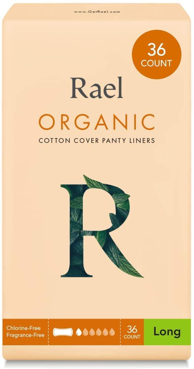 Rael Certified Organic Cotton, Unscented, Natural Daily Panty-Liners ...