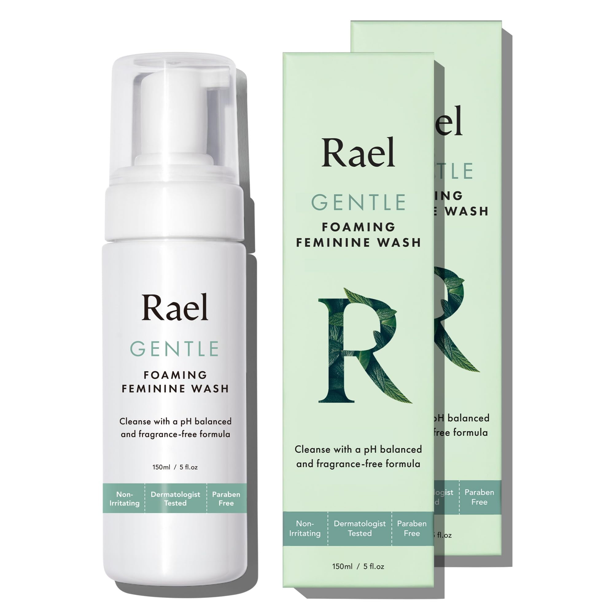 Rael Feminine Wash, Foaming Cleansing Wash - pH Balance Intimate Wash ...