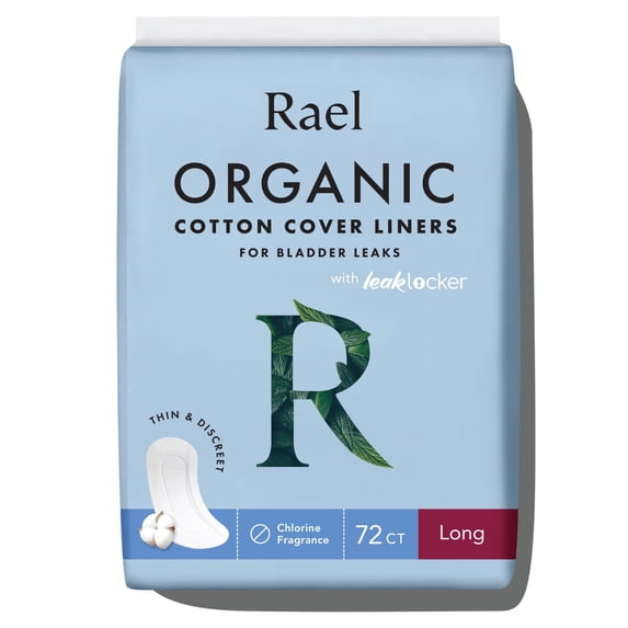 Rael Incontinence Liners for Women, Organic Cotton Cover, Postpartum ...