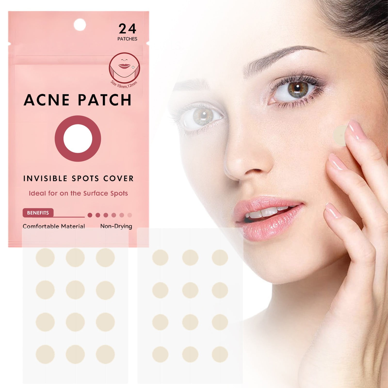 Rael Pimple Patches Miracle Invisible Spot Cover, Hydrocolloid Acne ...