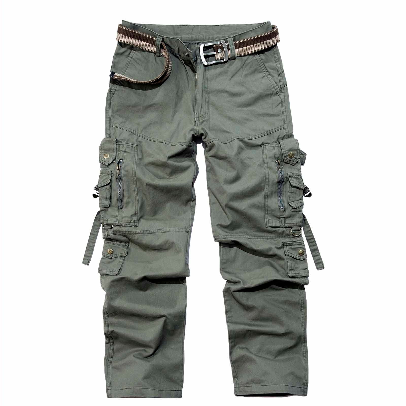 Raeneomay No Boundaries All Gender Washed Cargo Pants Men's Side ...