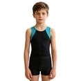 Raenseen Kids Boys Ballet Dance Leotard Sleeveless Gymnastics Bodysuit ...