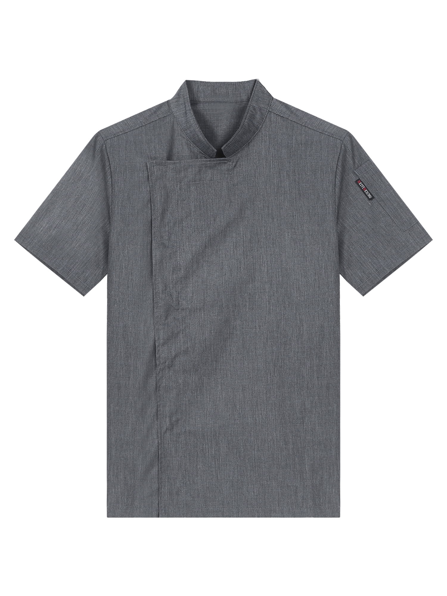 Raenseen Men Unisex Classic Professional Chef Coat Chef Jacket Button ...