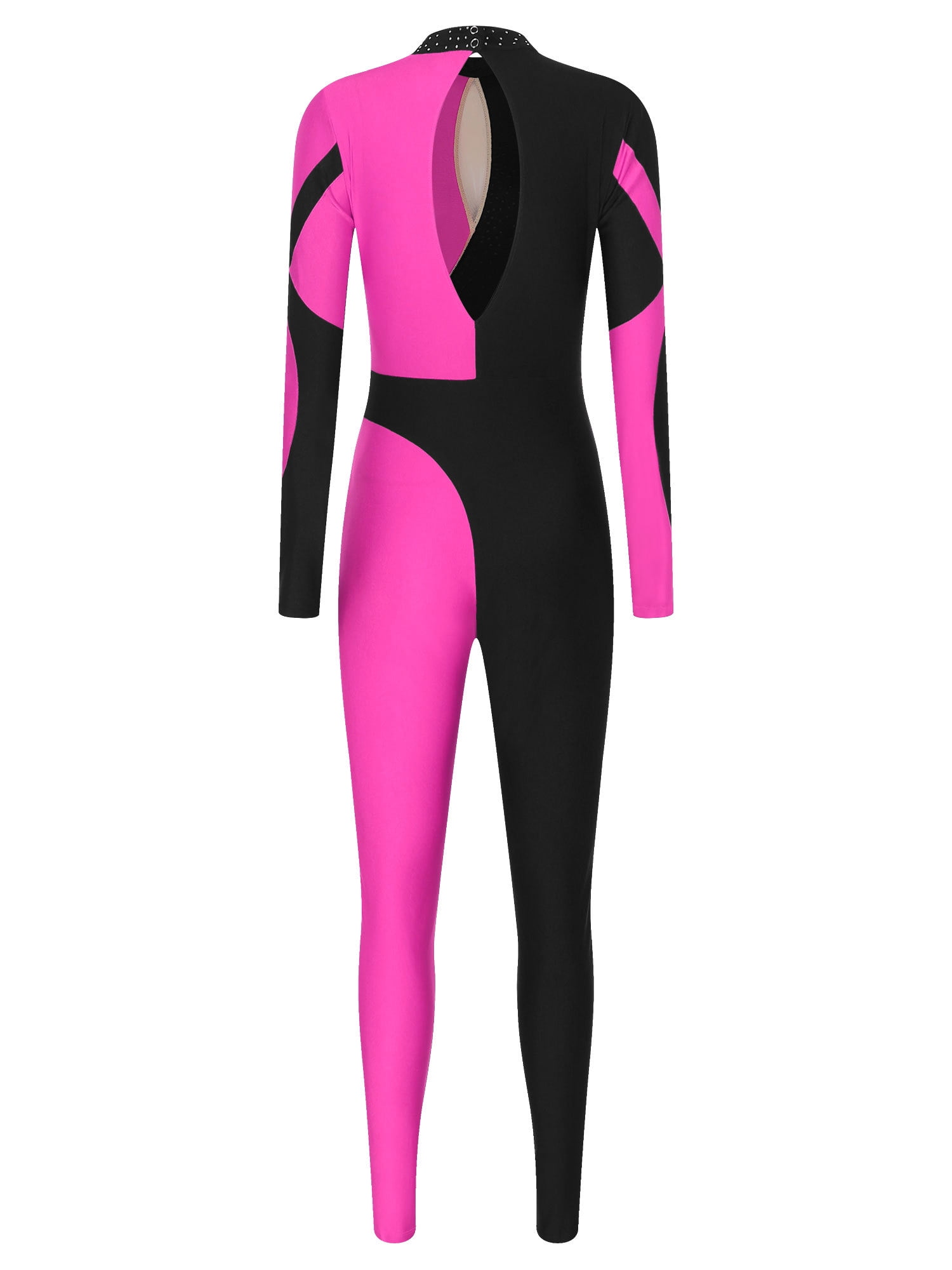 Raenseen Womens Gymnastics Leotard Bodysuit Figure Skating Dance ...