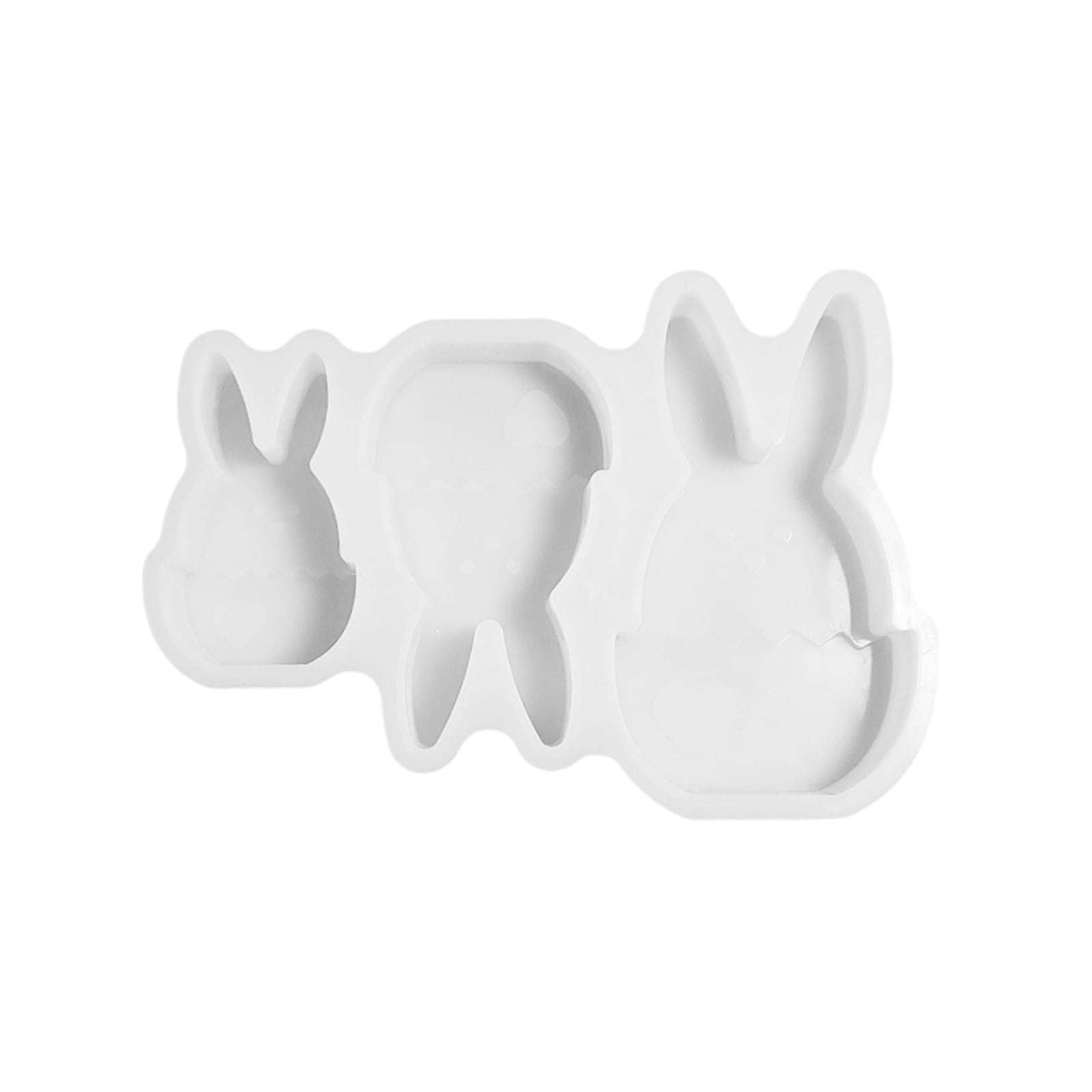 Raensmxjx Silicone Moulds Easter DIY Rabbit Silicone Mould Easter ...