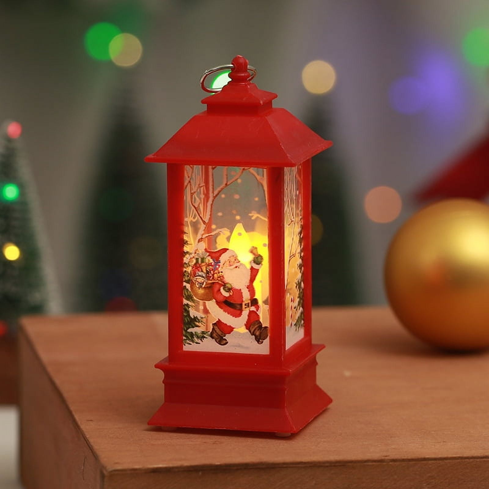 RaepperHan Santa Campfire Flickering Nightlight, Fawn Fire Marshmallow ...