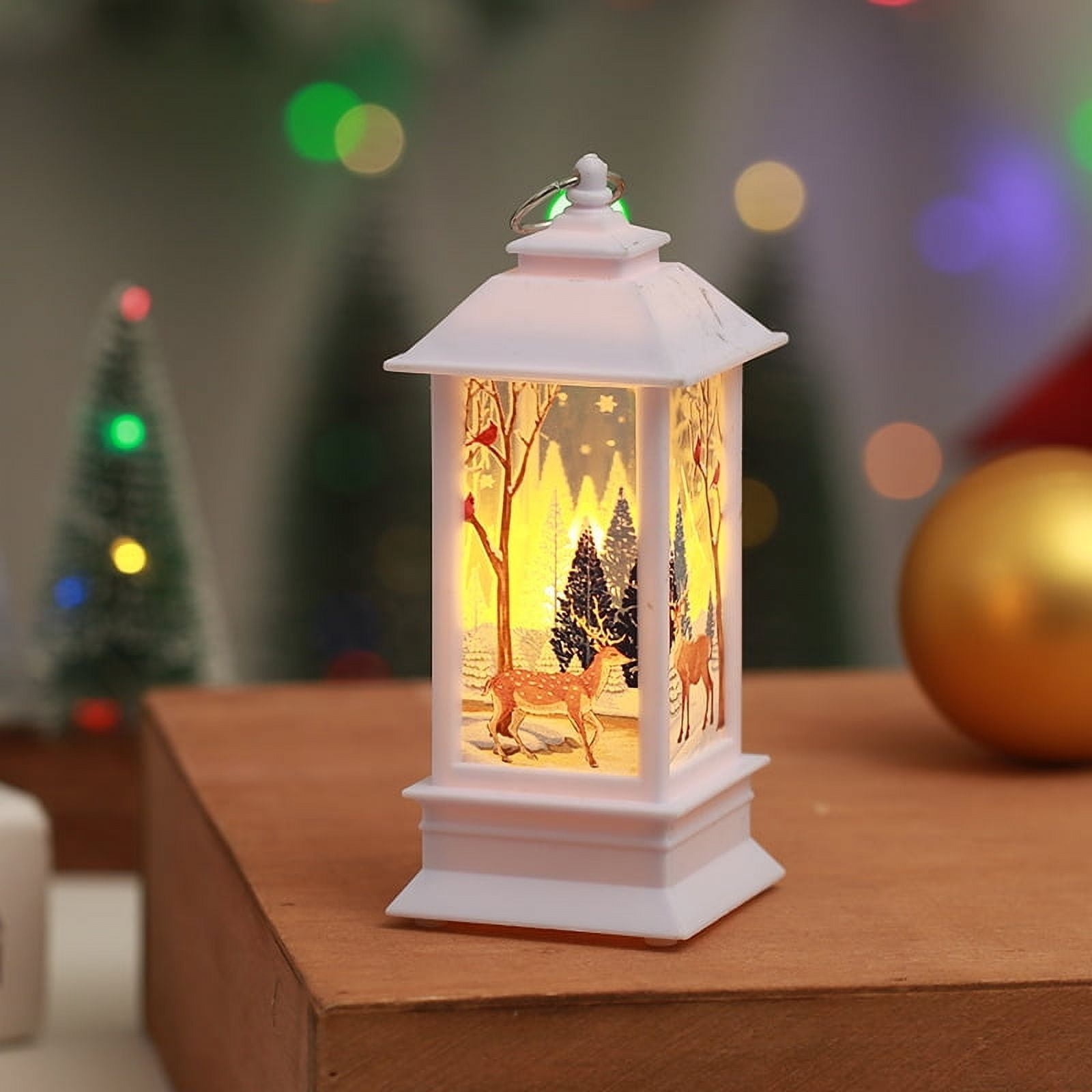 RaepperHan Santa Campfire Flickering Nightlight, Fawn Fire Marshmallow ...