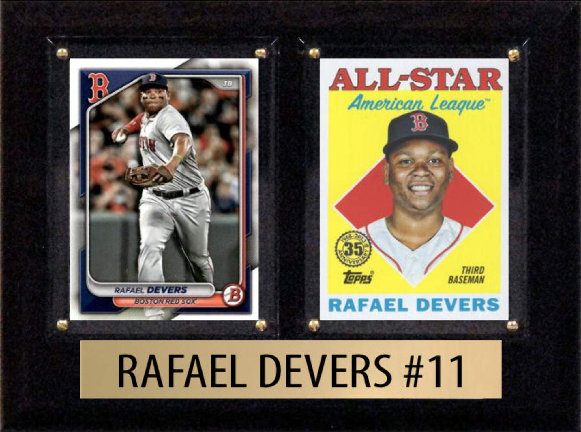 Rafael Devers 2024 Topps Bowman 2 Card Plaque 6x8 - Walmart.com