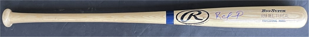 Rafael Furcal Signed Autographed Custom Wooden Baseball Bat Dodgers JSA ...