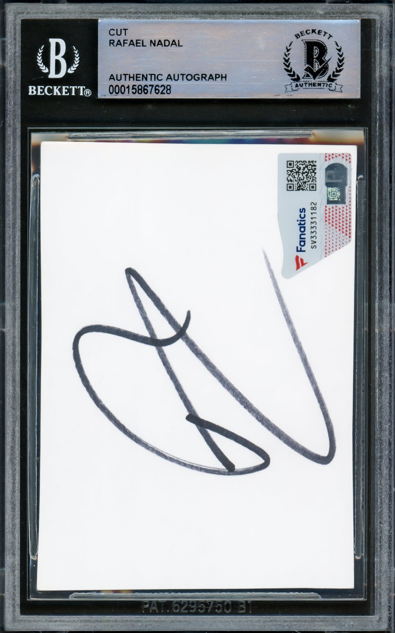 Rafael Nadal Autographed 2.5x3.5 Cut Signature Beckett BAS #15867628 ...