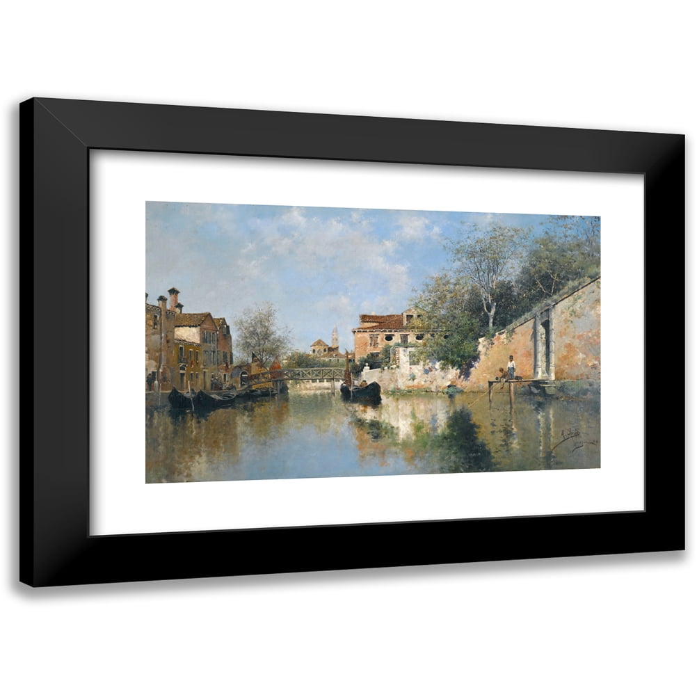 Rafael Senet y Perez 14x11 Black Modern Framed Museum Art Print Titled ...
