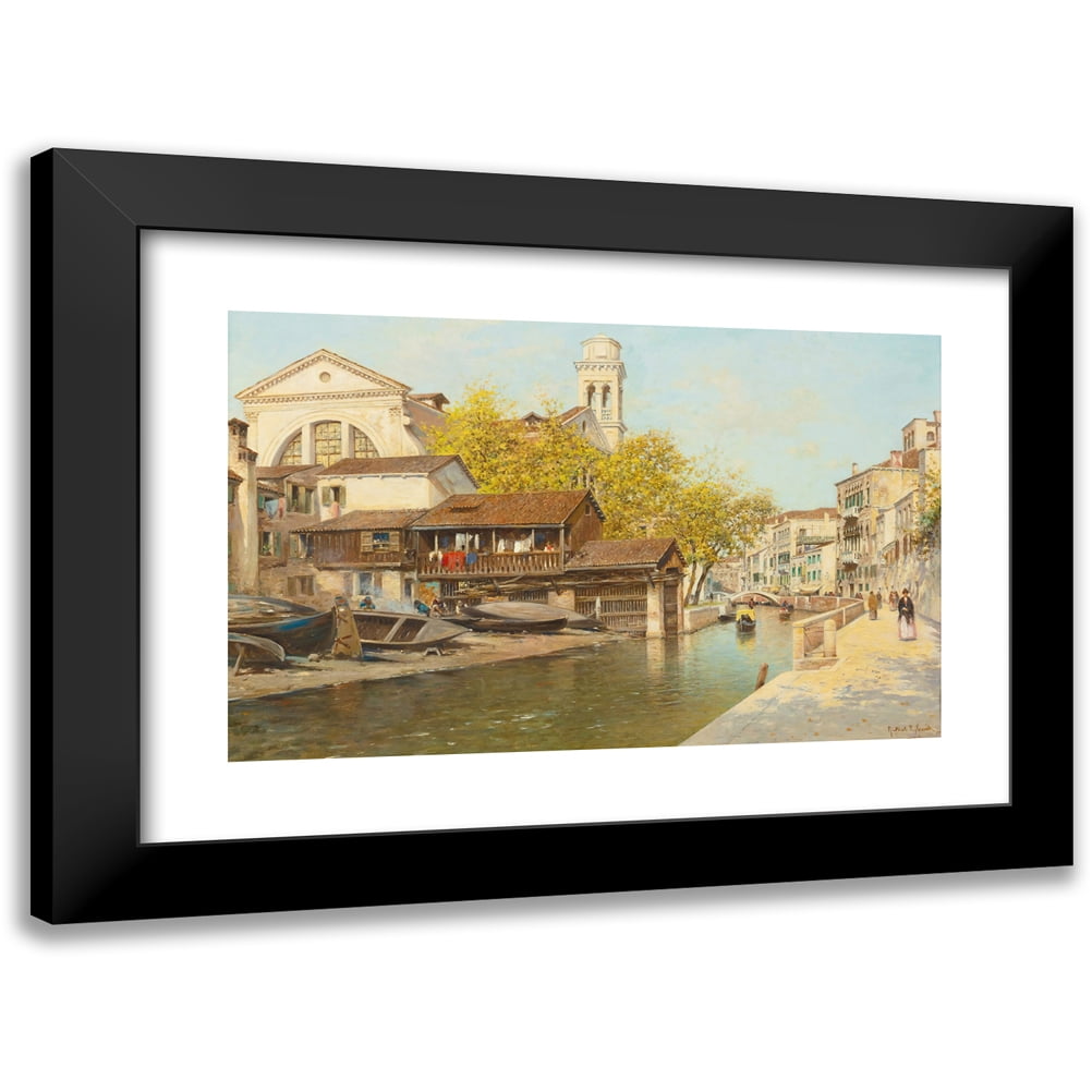Rafael Senet y Perez 14x11 Black Modern Framed Museum Art Print Titled ...