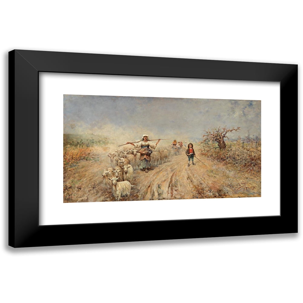 Rafael Senet y Perez 24x15 Black Modern Framed Museum Art Print Titled ...