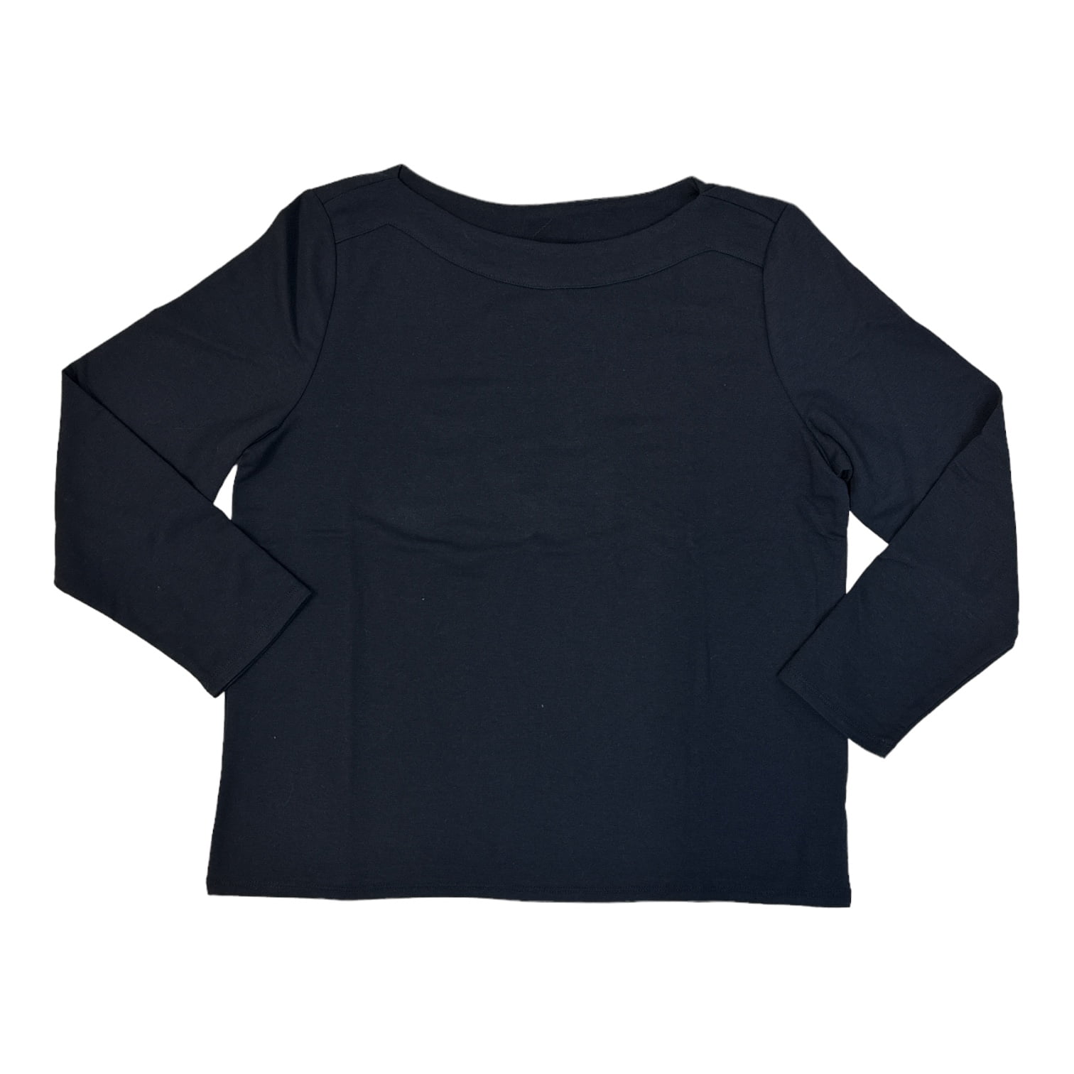 Rafaella Women's Bell Sleeve Boatneck Drapey French Terry Knit Top ...