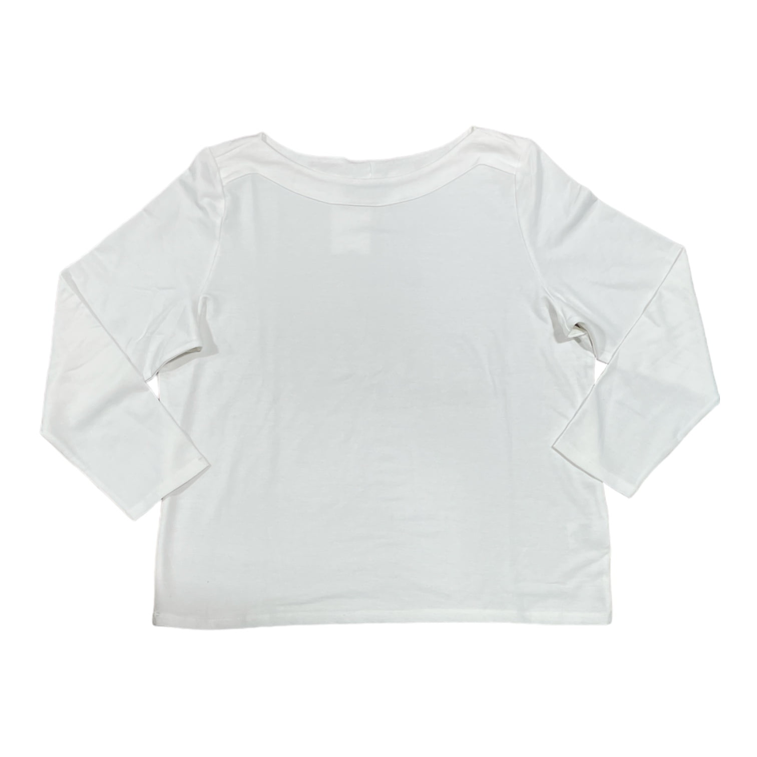 Rafaella Women's Bell Sleeve Boatneck Drapey French Terry Knit Top ...