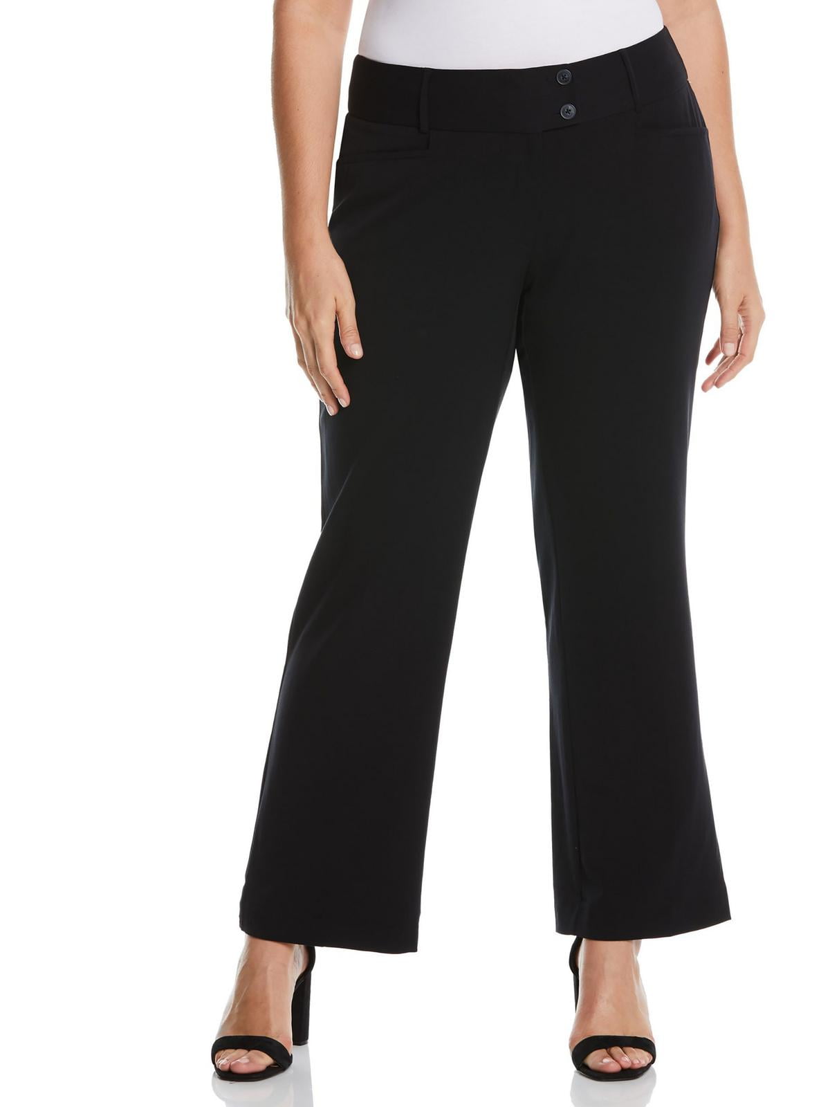 Rafaella Womens Curvy Boot Pocket Bootcut Pants - Walmart.com