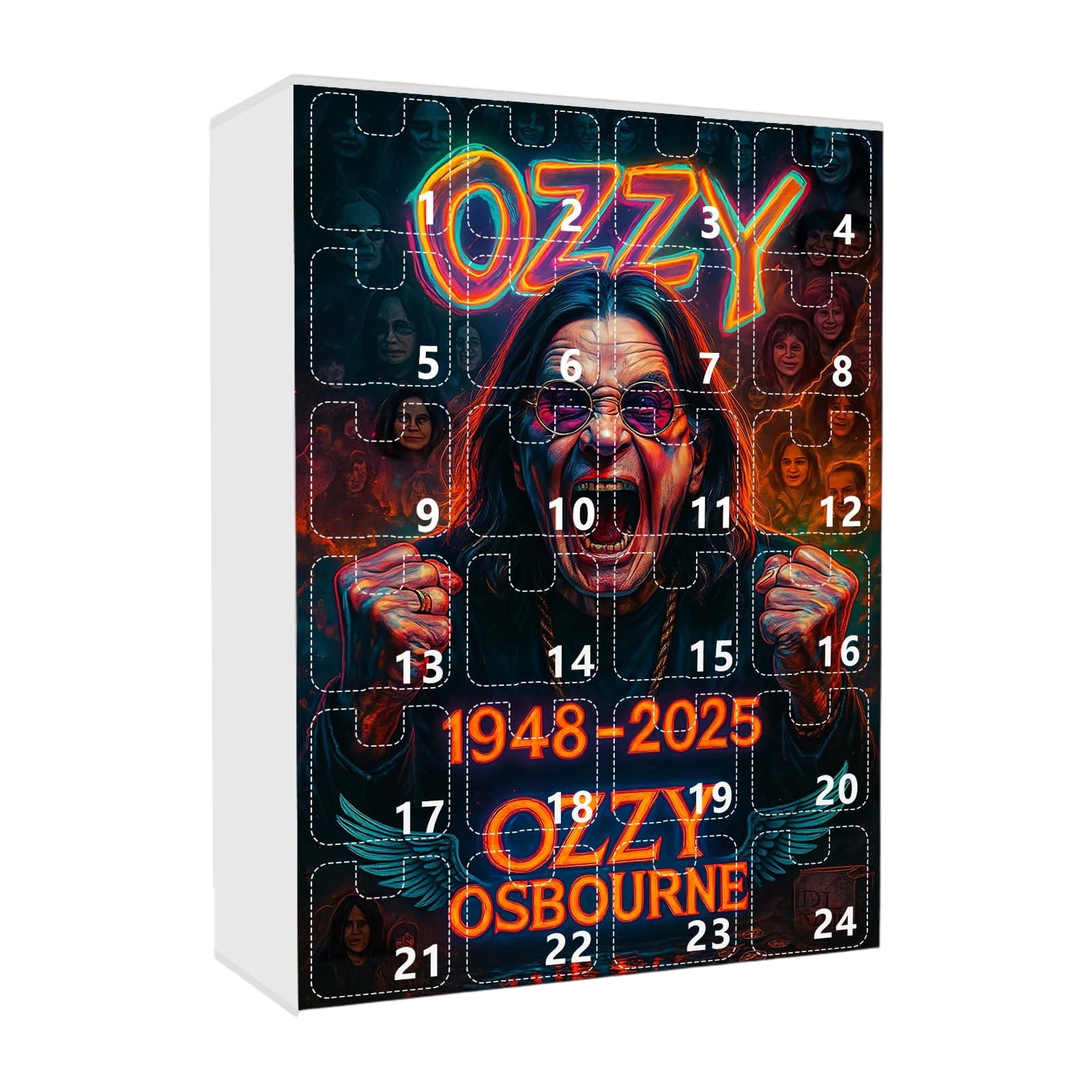 Rafayl 2025 Ozzy Osbourne Advent Calendar Blind Box, Ozzy Countdown ...