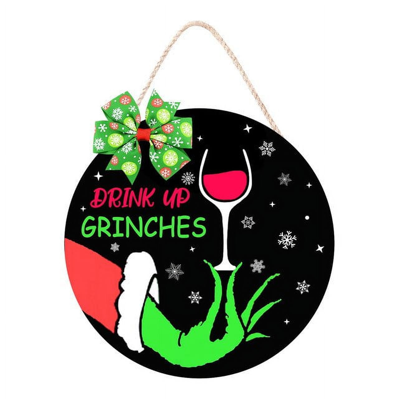 Rafayl Christmas Grinch Door Sign Decoration, Grinch Christmas ...