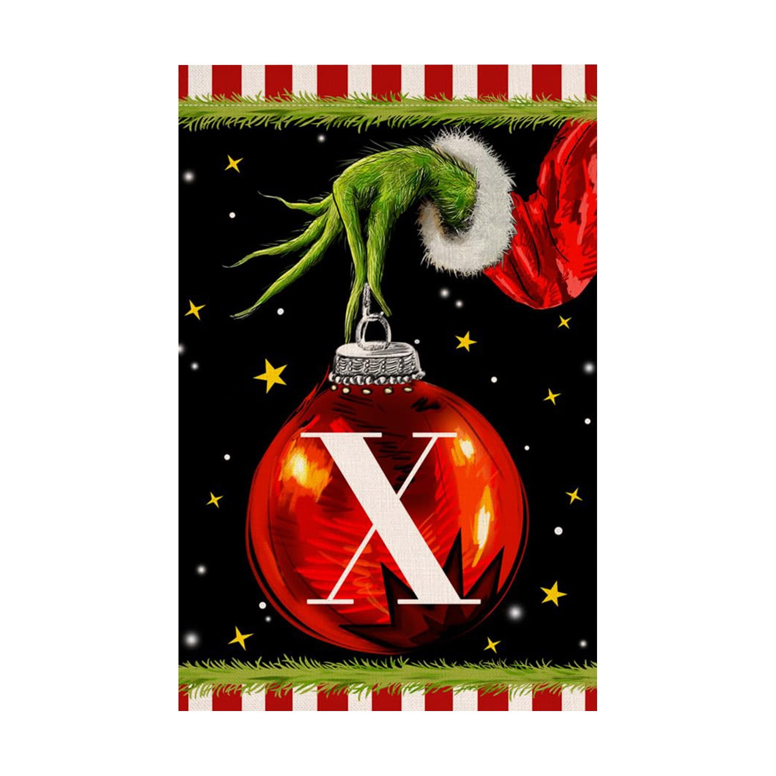 Rafayl Christmas Grinch Flag, Grinch Christmas Garden Flags Grinch ...