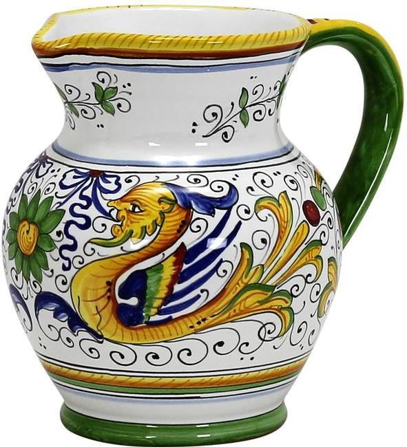 Raffaellesco Deruta Ceramic Pitcher, 1.25 Liters - Walmart.com