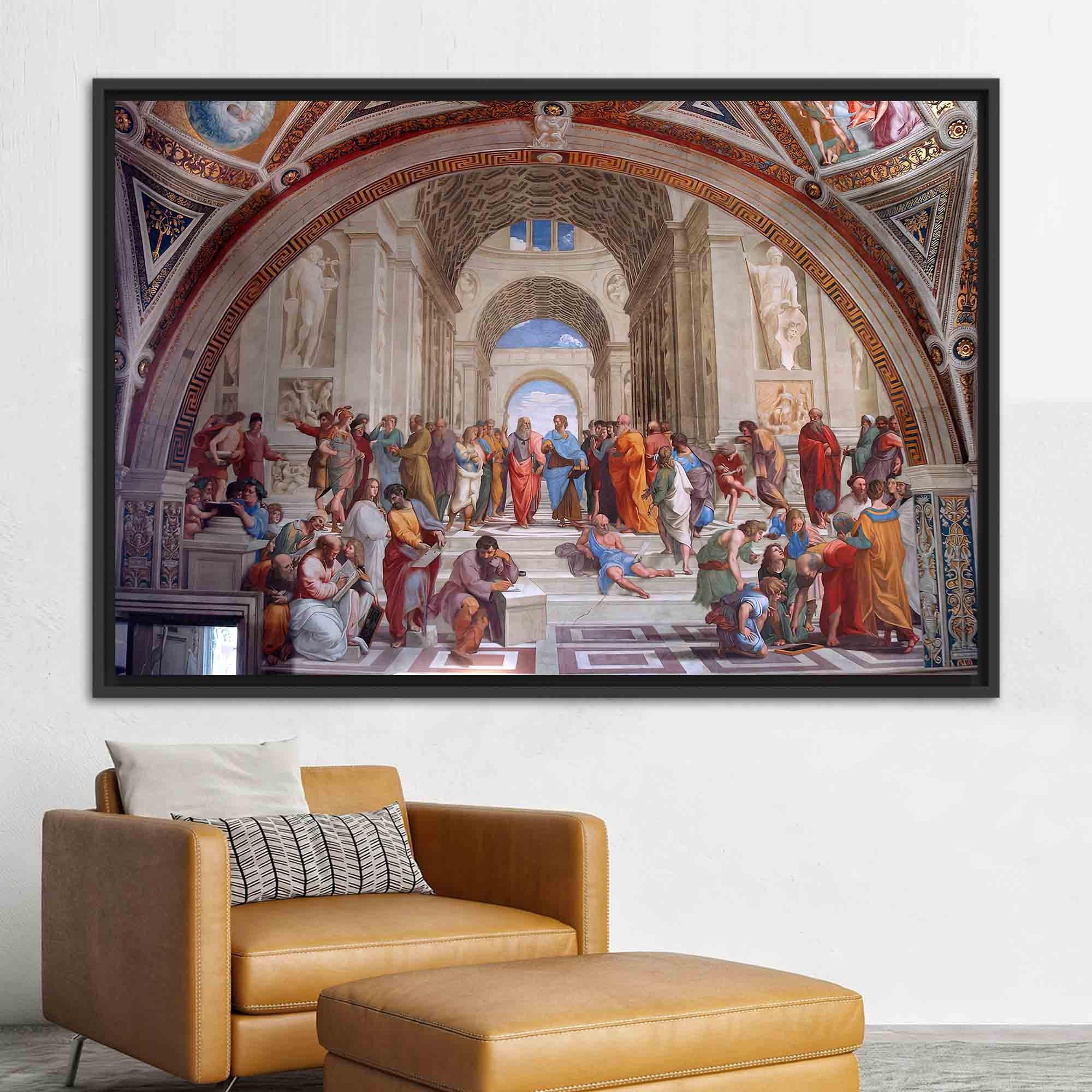 Raffaello Sanzio Wall Decor, Socrates Canvas, Oil Painting Print ...
