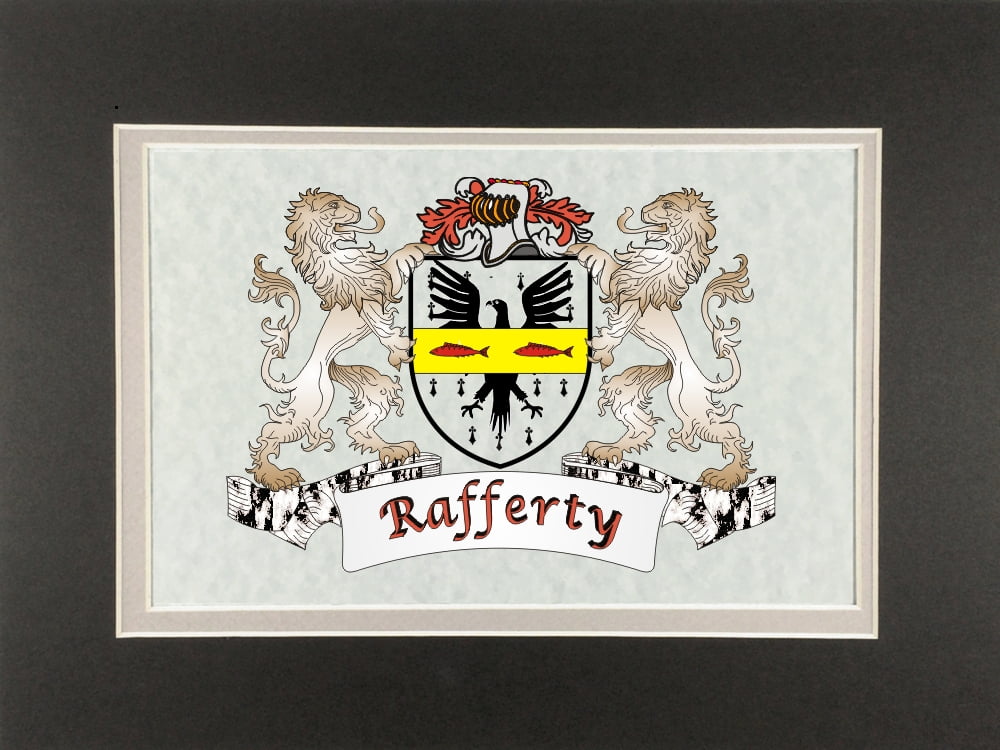 Rafferty Irish Coat of Arms Print - Frameable 9" x 12" - Walmart.com