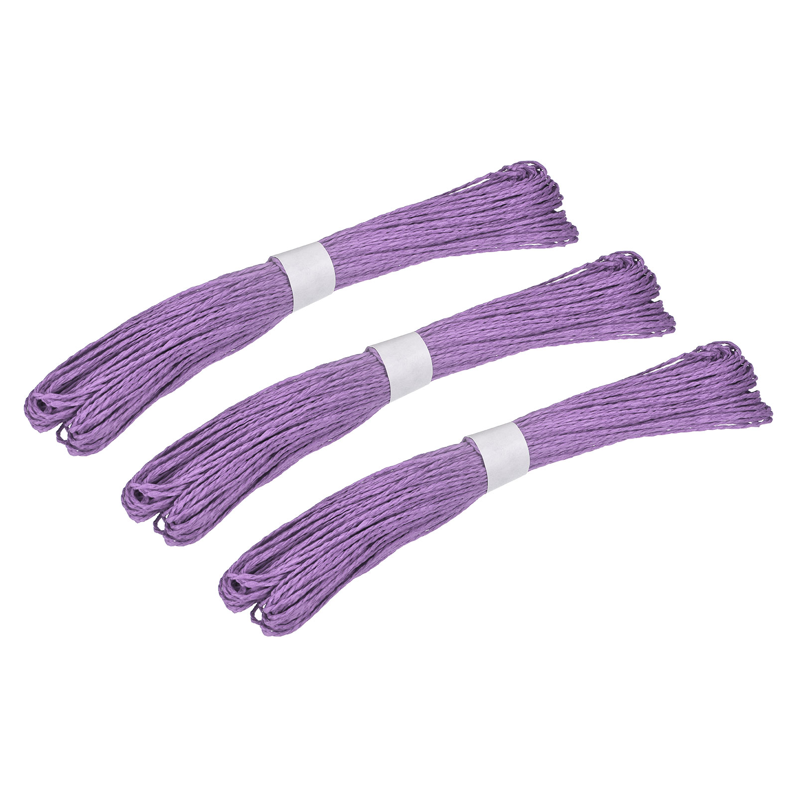 Raffia Stripes Paper Rope Light Purple, 31Yards Twisted Paper Craft ...