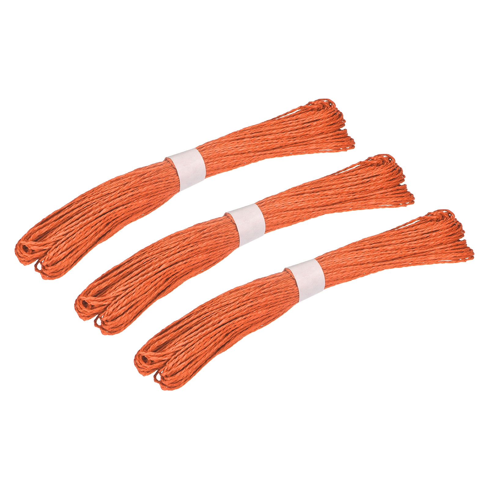 Raffia Stripes Paper Rope Orange, 31Yards Twisted Paper Craft String ...