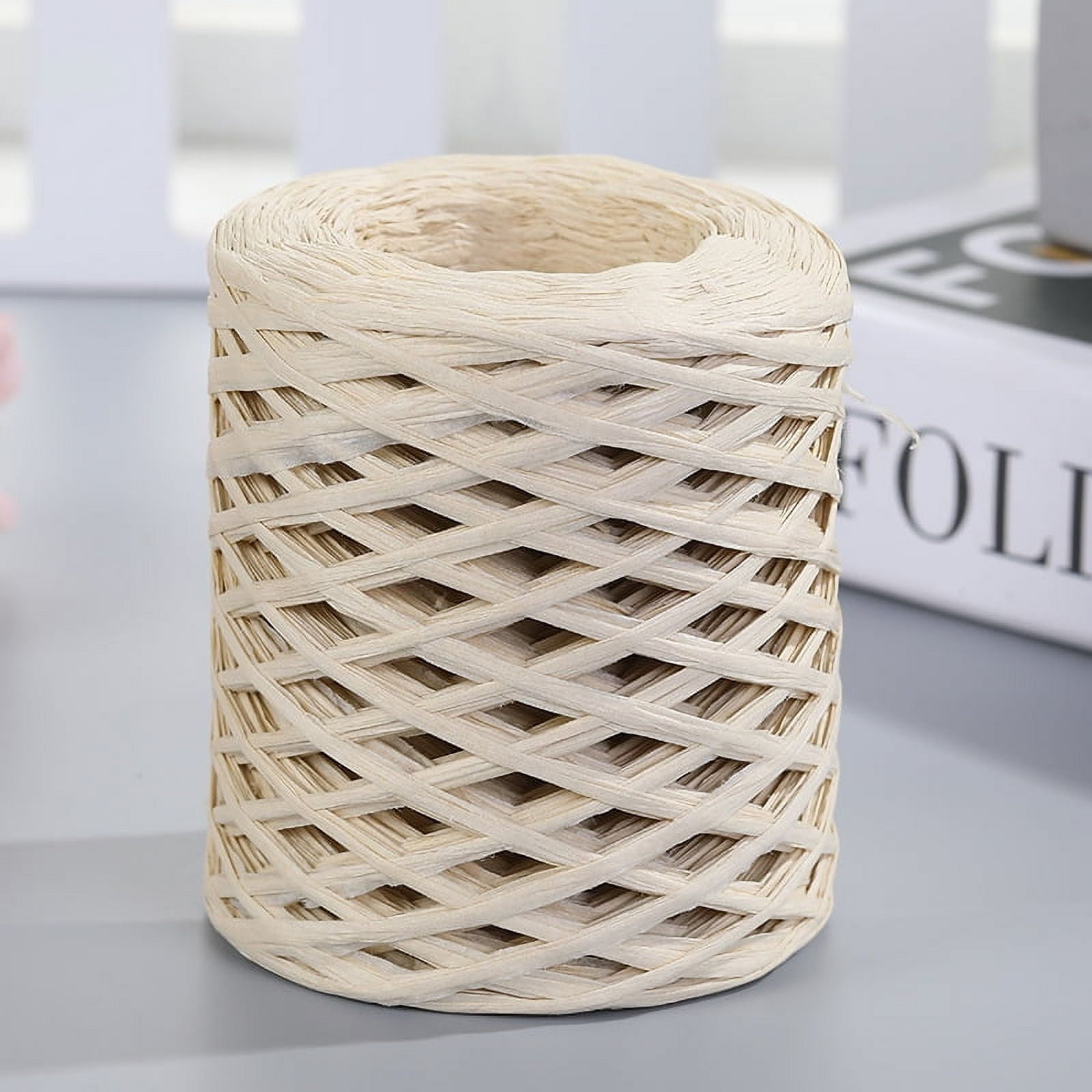 Raffia Yarn Paper Rope 200m Rafia for Knitting Hand-knitted DIY Baking ...