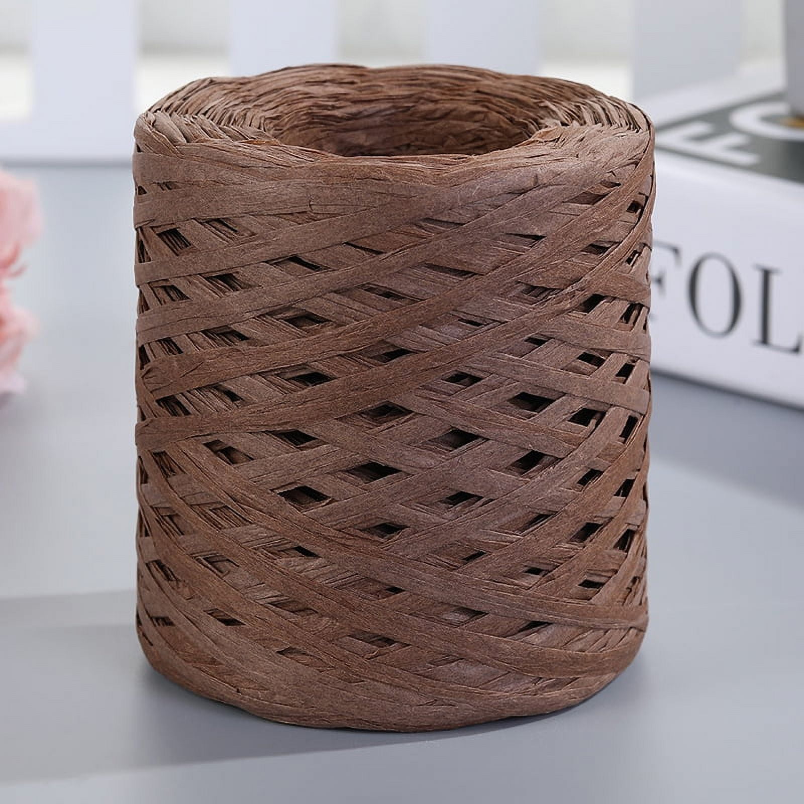 Raffia Yarn Paper Rope 200m Rafia for Knitting Hand-knitted DIY Baking ...